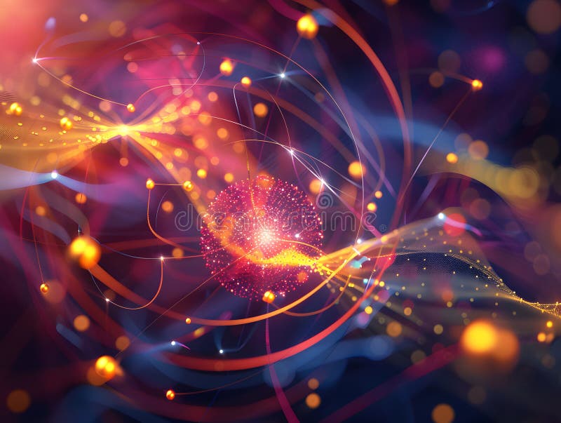 Abstract Background of Atoms Chemical Reactions of Atoms from Different ...