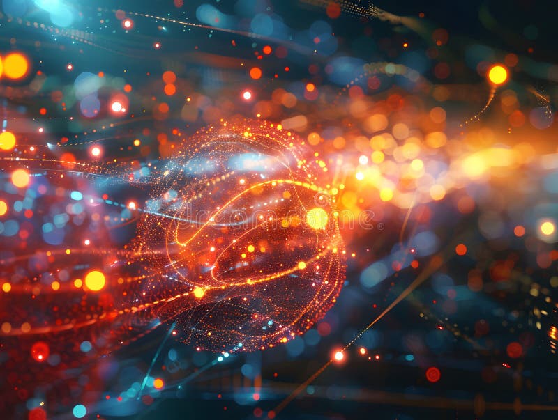 Abstract Background of Atoms Chemical Reactions of Atoms from Different ...