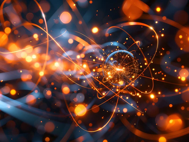 Abstract Background of Atoms Chemical Reactions of Atoms from Different ...