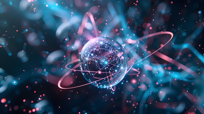 Abstract Background of Atoms Chemical Reactions of Atoms from Different ...