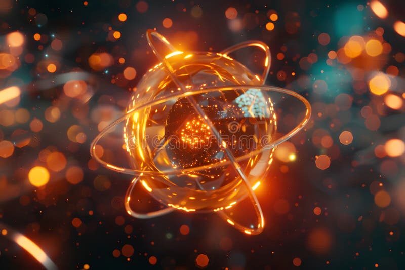 Abstract Background of Atoms Chemical Reactions of Atoms from Different ...