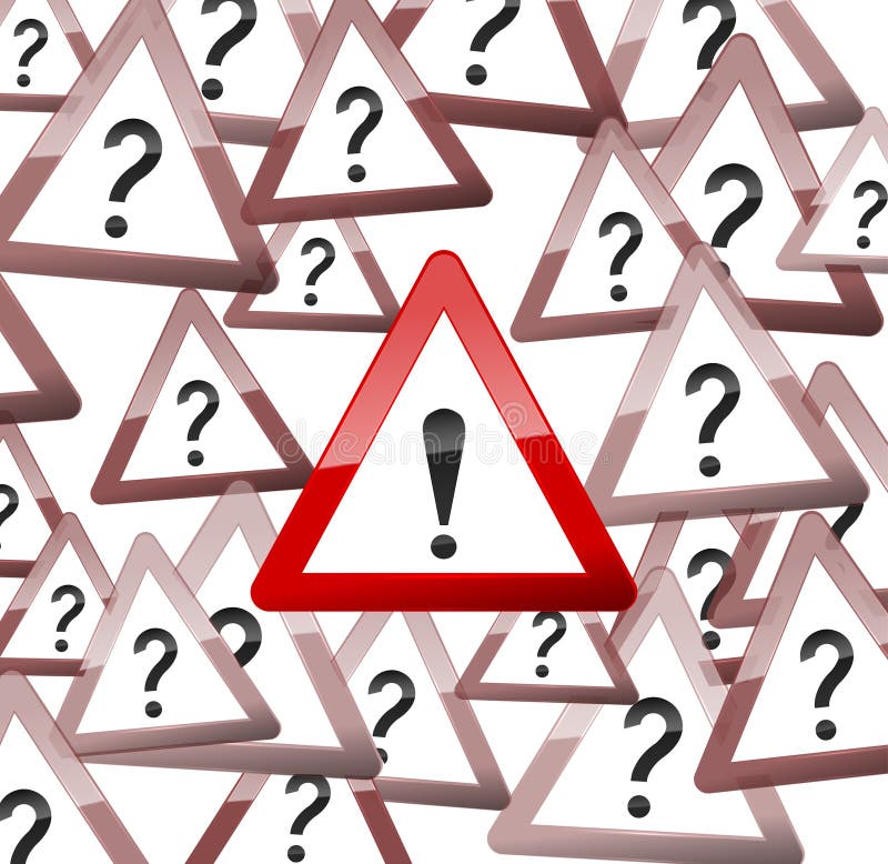 Attention Red Sign, Icon on White. Stock Vector - Illustration of ...