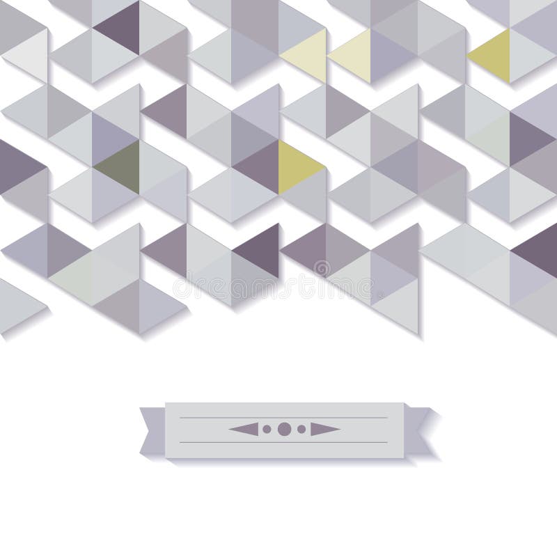 Abstract Background Banner of Triangles Stock Vector - Illustration of ...