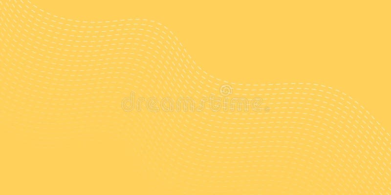 Abstract Background for Banner with Waves and Dashes. Yellow Color ...