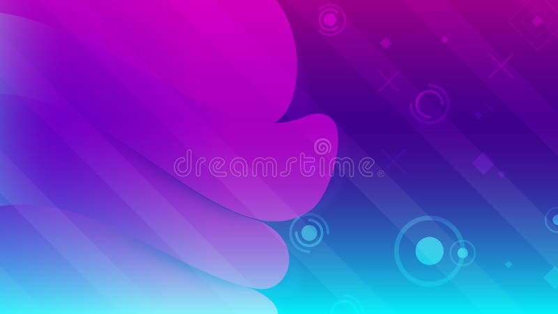 Abstract Background Basic Geometry on Colorful Neon Background Vector ...