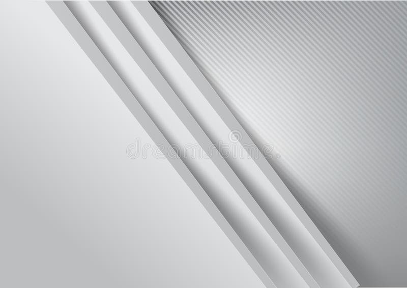 Abstract Background Basic Geometry Light Grey Layered Stock Vector ...