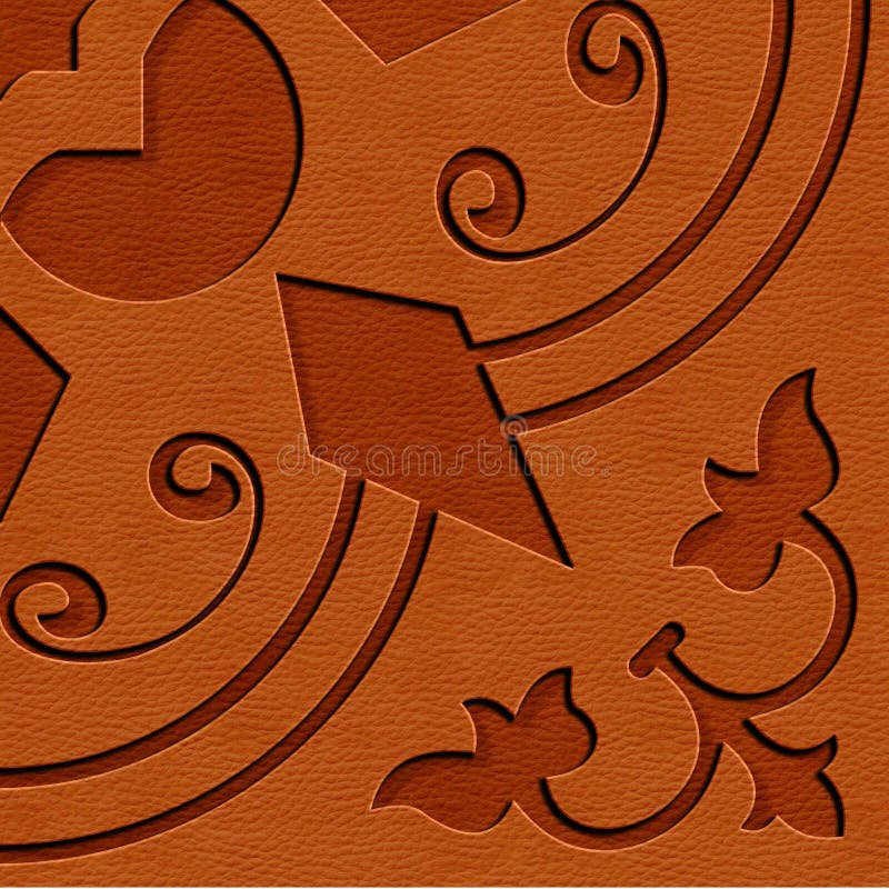 Abstract Background, a Beautiful Carving Texture Stock Illustration ...