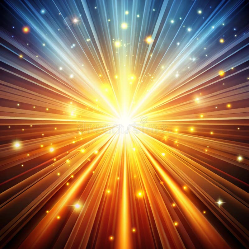 Abstract Background, Beautiful Rays of Light Stock Illustration ...