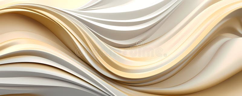 Abstract Background with Beige Color Waves - Modern Design Banner Stock ...