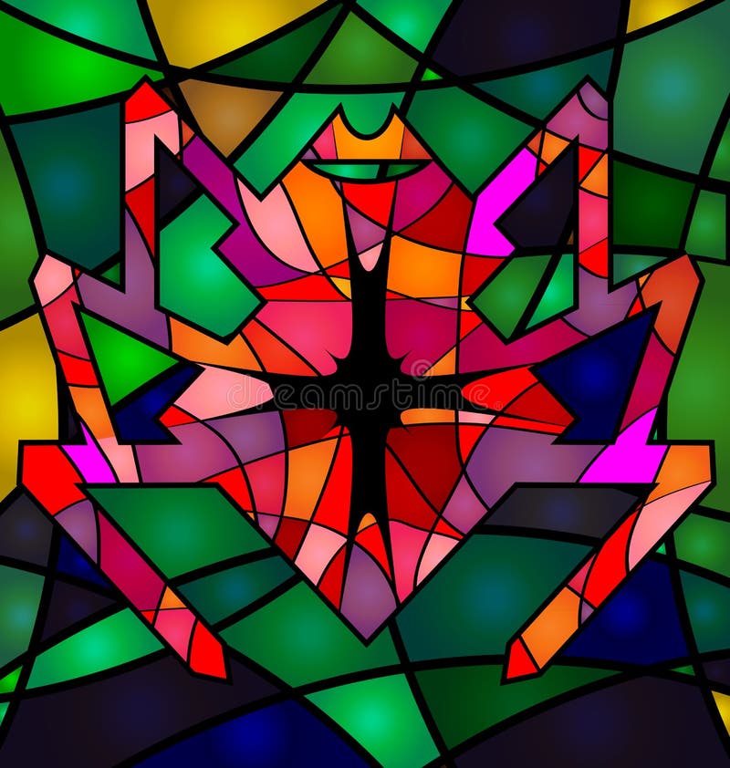 Abstract Background Big Red Spider Stock Vector - Illustration of ...