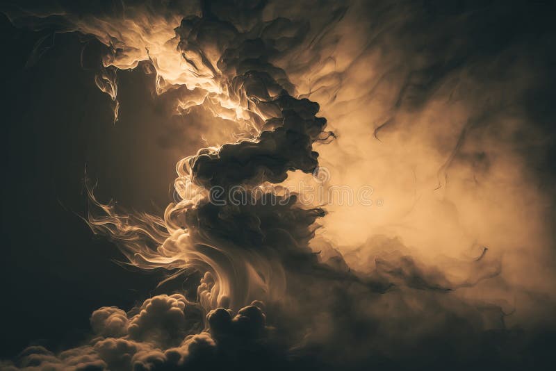 Abstract Background with Billows of Smoke Stock Illustration ...