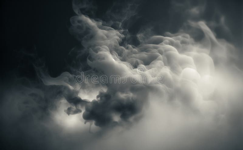 Abstract Background with Billows of Smoke Stock Illustration ...