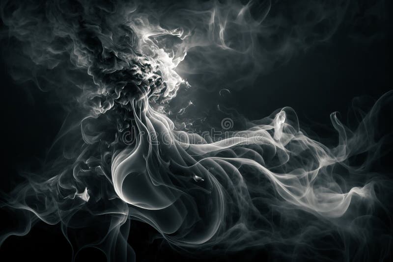 Abstract Background with Billows of Smoke Stock Illustration ...