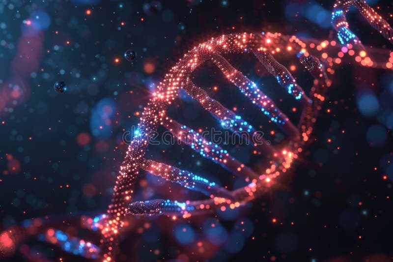 Abstract Background Binary Code Of Dna Shape Stock Image Image Of Genetics Digital 312957849