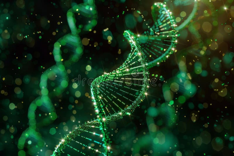 Abstract Background Binary Code of DNA Shape. Stock Photo - Image of data, evolution: 312958030