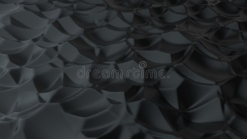 Abstract Background with Black Cells Structure Surface. Minimal Beveled ...