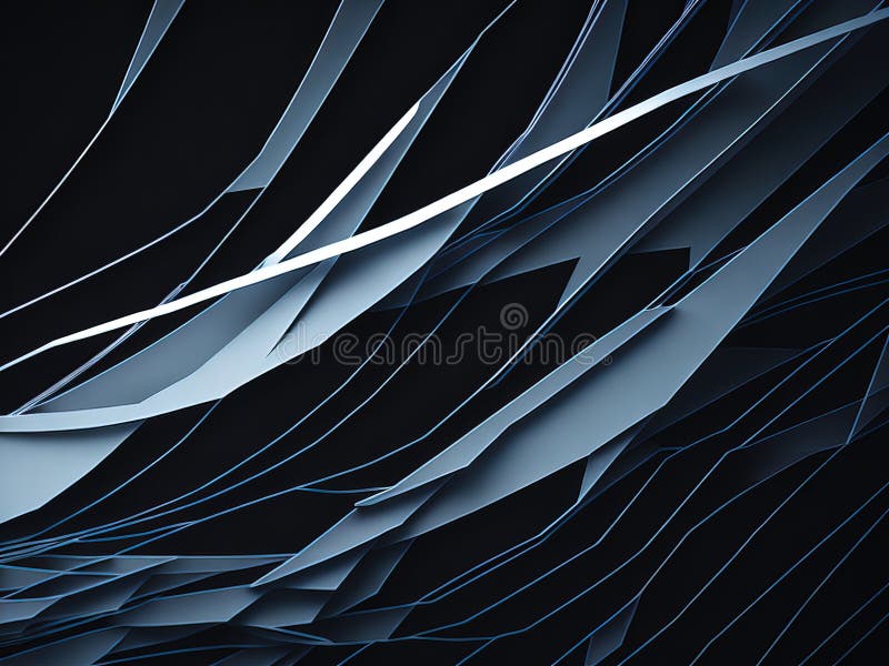 Abstract Background with Black Glass AI Generated Stock Illustration ...