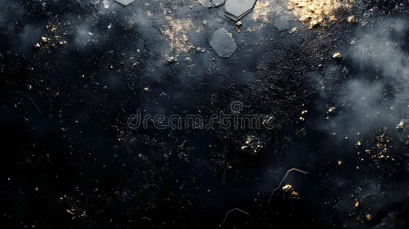 Abstract Background with Black and Gold Texture Stock Illustration ...