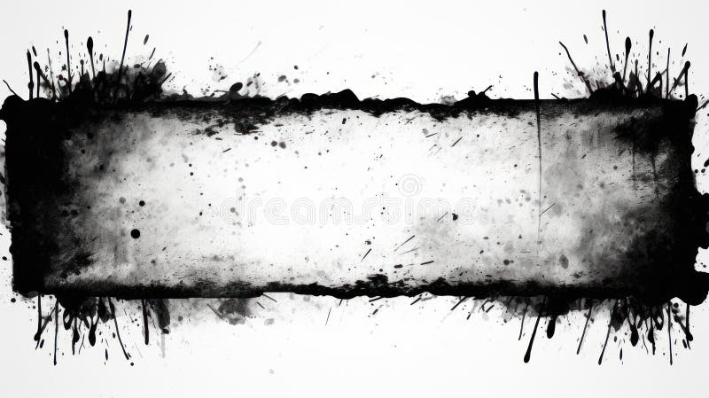 Abstract Background with Black Grunge Banner. Template for Your Design ...