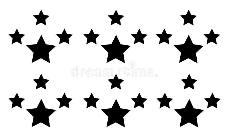 Black Star Style Abstract Background Collection Stock Vector ...