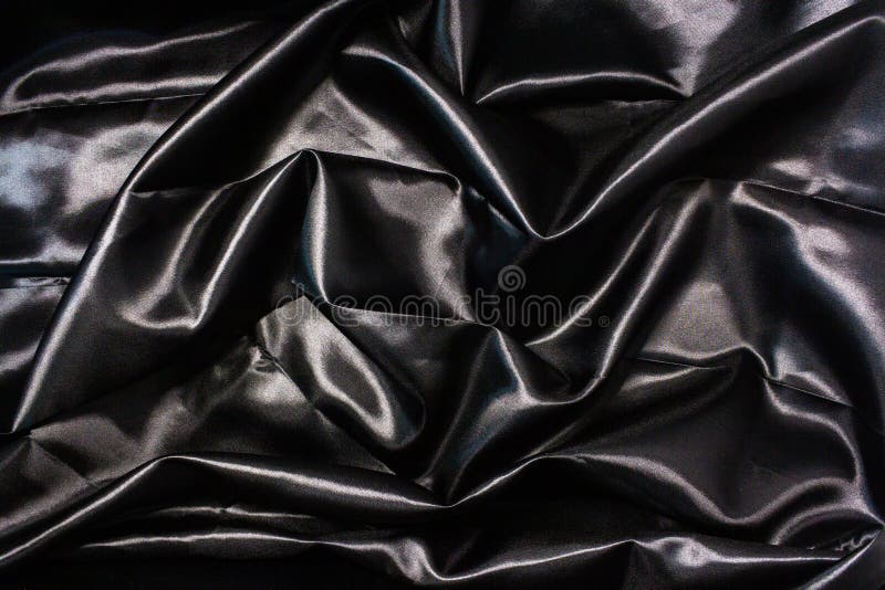 Abstract Background, Black Wavy Cloth Texture Stock Image - Image of ...