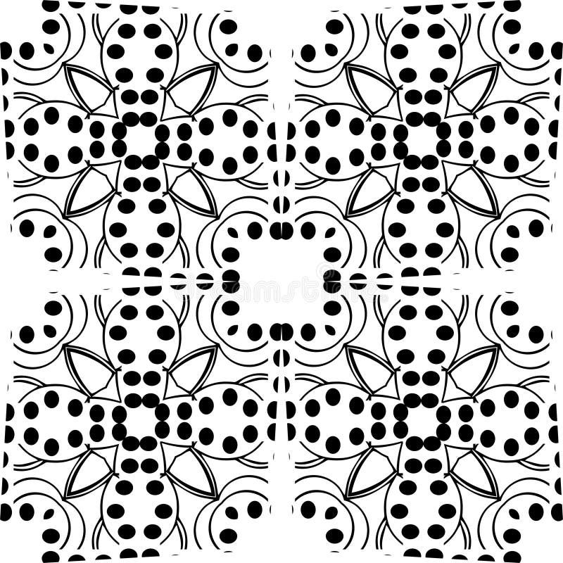 Vector BLACK WHITE SEAMLESS PATTERN DESIGN Stock Vector - Illustration ...