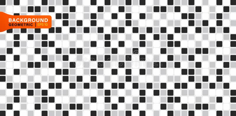 Abstract Background with Black and White Squares Stock Vector ...