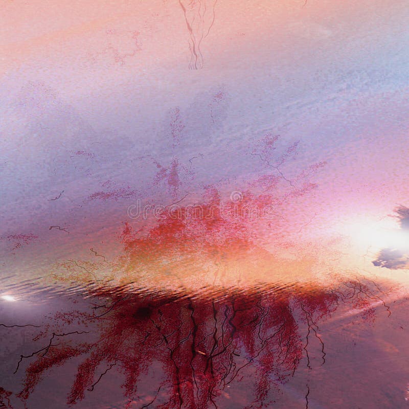 Abstract Background with Blood Stain in Wavy Water Stock Illustration ...