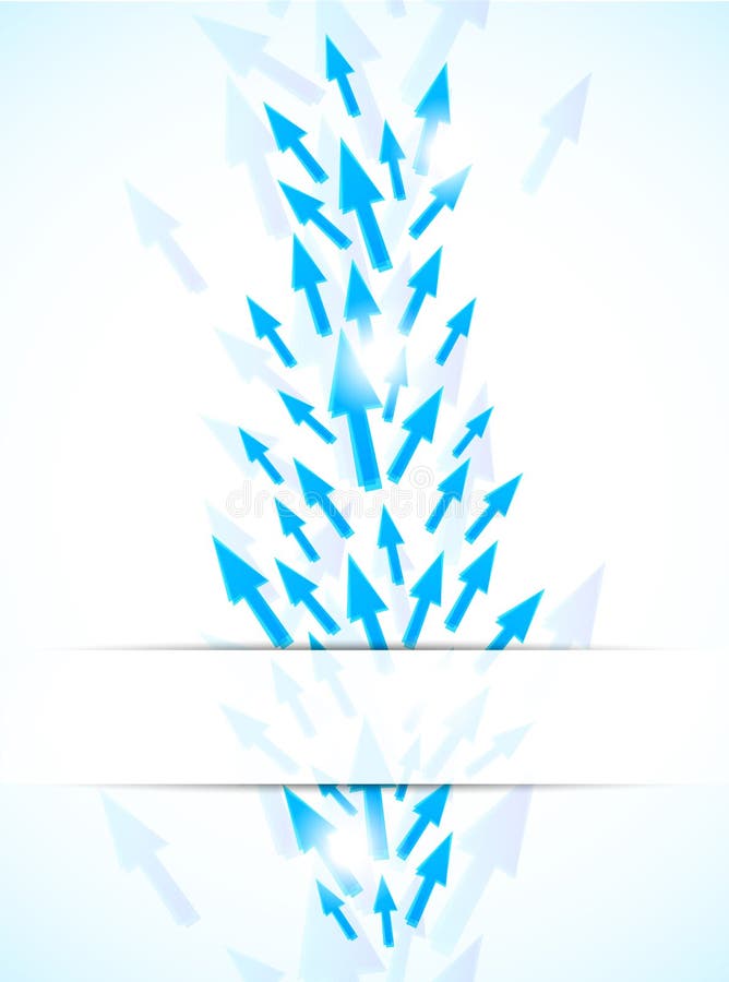 Abstract Background with Blue Arrows Stock Vector - Illustration of ...