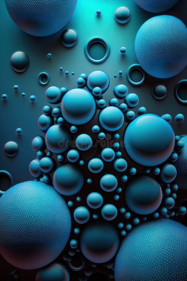 Abstract Background, Blue Balls. Vertical Background Stock Illustration ...