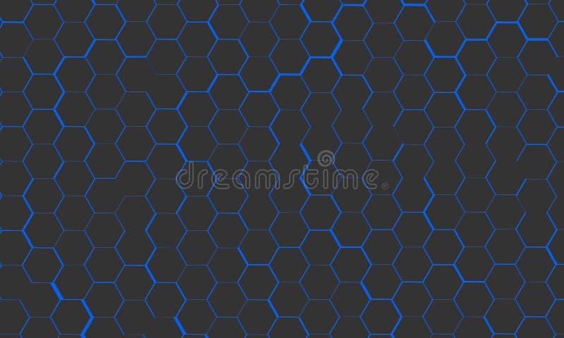 Abstract Background with Blue Beehive Patterns Stock Image - Image of ...