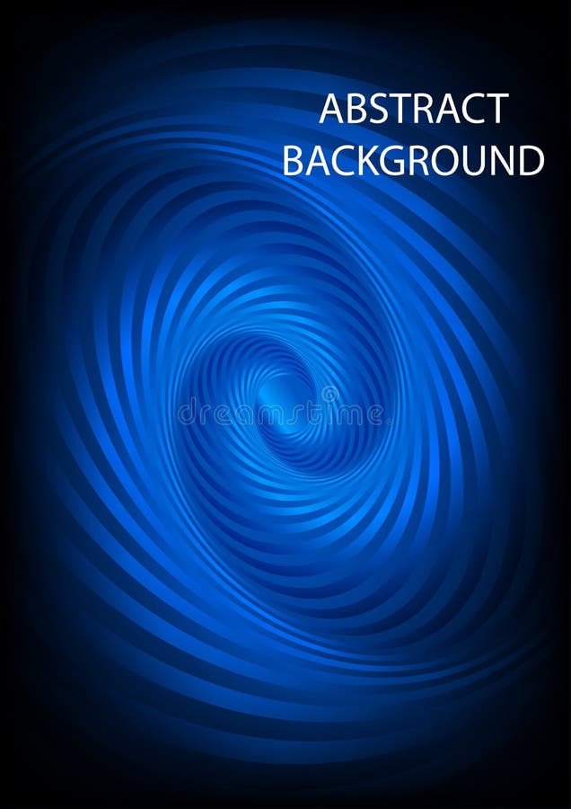 Abstract Background Blue Circle Curve and Spin Bright Glow, Vector ...