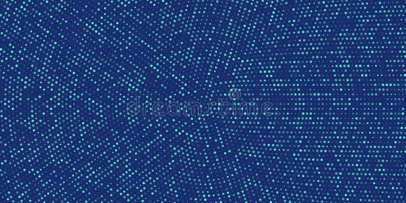 Abstract Background from Blue Circles and Dots Pixels. Dotted Mosaic ...