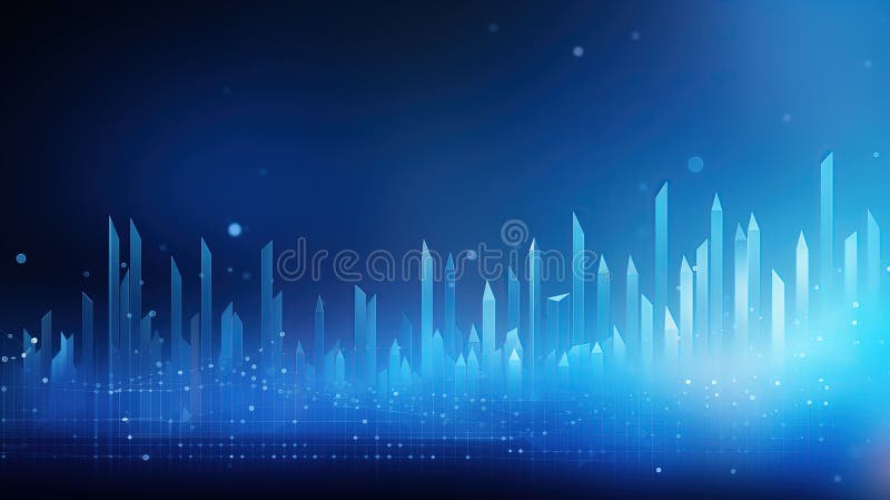 Abstract Background in Blue Color for Creating Business Presentations ...