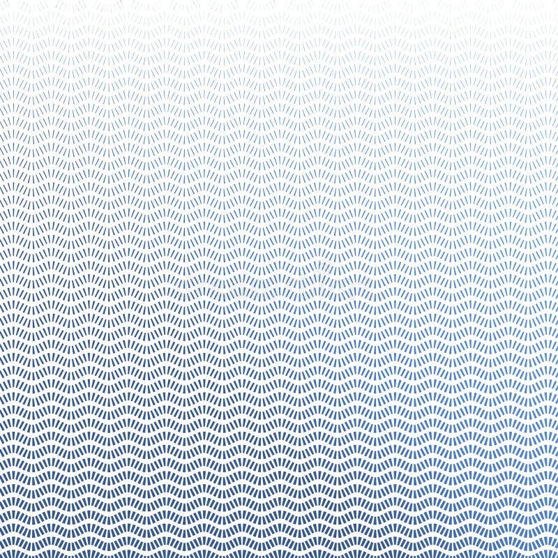 Abstract Background of Blue Color in the Form of a Wave of Dashes ...