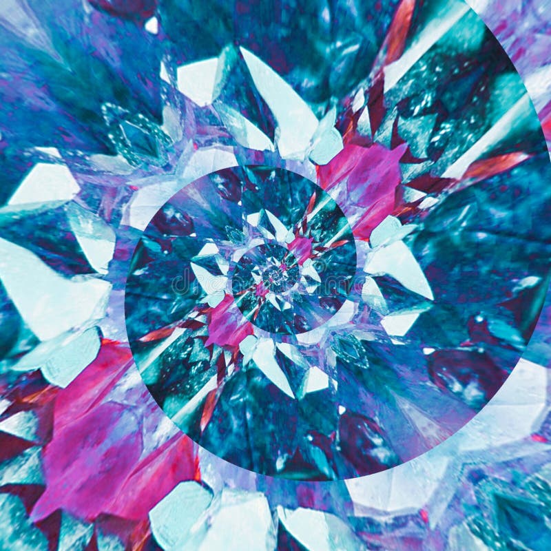 Abstract Background Blue Crystals Shapes Blurs Stock Illustration ...