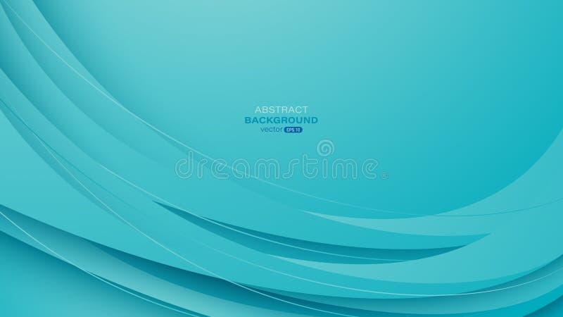 Abstract Background with Blue Curve and Line Design Stock Vector ...