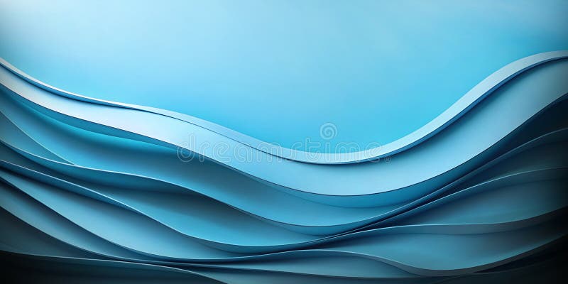 Abstract Background. Blue Curve and Waves in Future Technology Movement ...