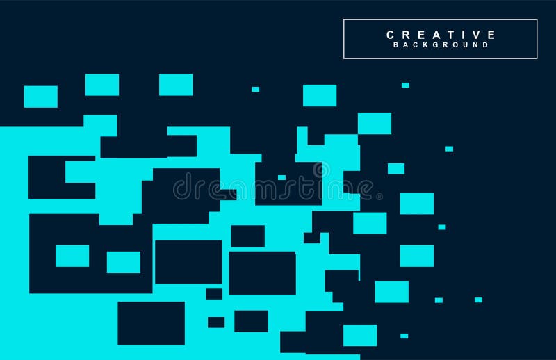 Abstract Background Blue Cyan Pixel Vector Stock Illustration ...