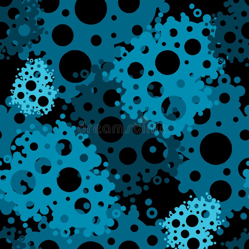 Abstract Background. Blue Abstract Elements on a Black Background Stock ...
