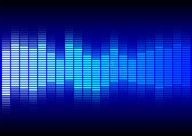 Abstract Equalizer Background Blue Stock Image - Image of equalizer ...