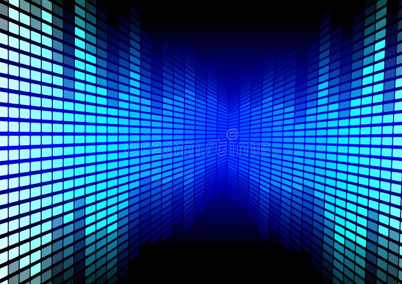 Abstract Equalizer Background Blue Stock Image - Image of equalizer ...