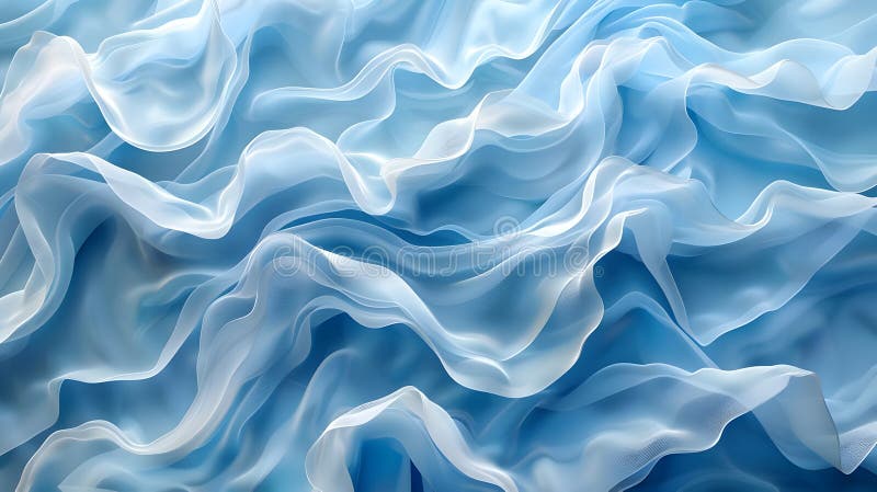 Abstract Background - Blue Fabric Drape Stock Illustration ...