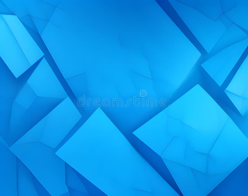 Abstract Background with Blue Geometric Shapes and White Elements ...