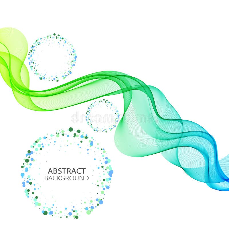 Blue Green Transparent Wave Lines, White Background with Transparent ...