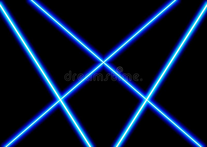 Abstract Background of Blue Light Lines Crossing in the Dark Stock ...