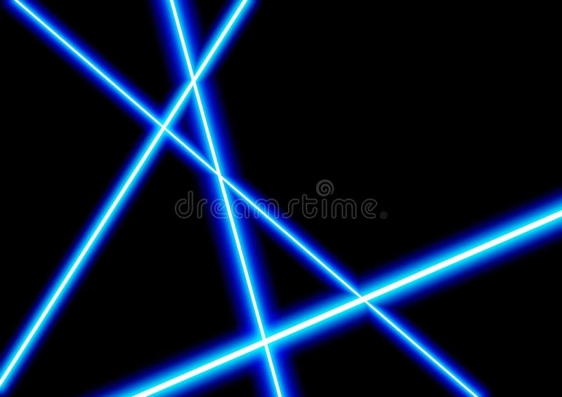 Abstract Background of Blue Light Lines Crossing in the Dark Stock ...