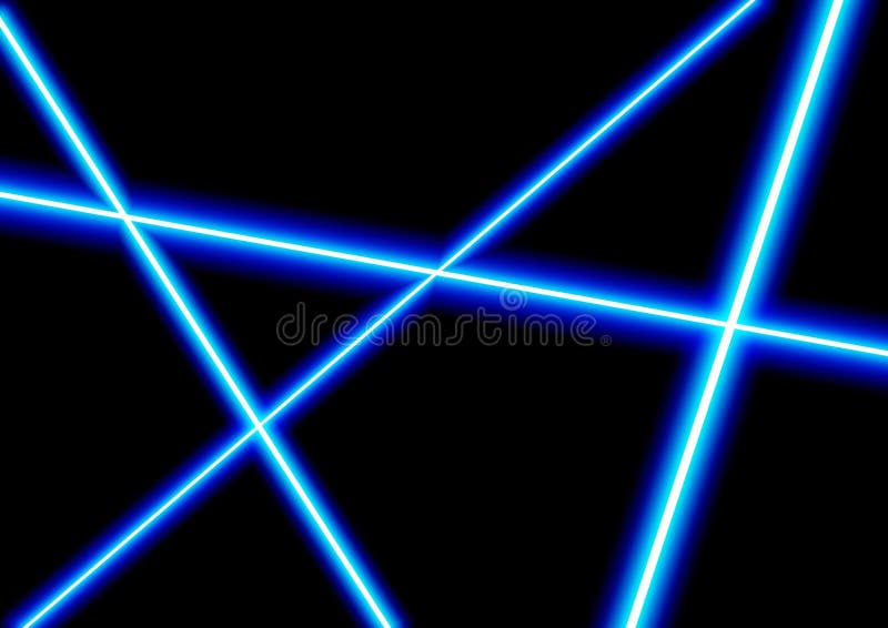 Abstract Background of Blue Light Lines Crossing in the Dark Stock ...