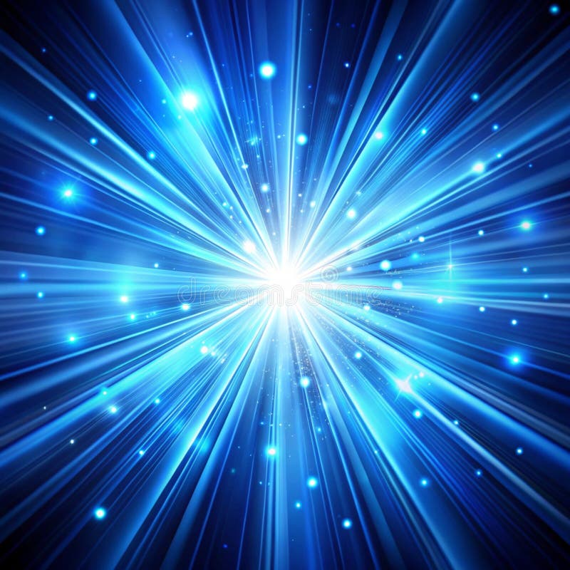 Abstract Background with Blue Light Rays Stock Illustration ...
