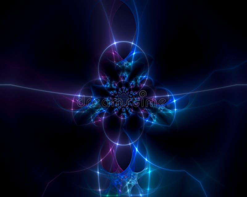 Abstract Background Anamorphic Blue Lights Shades Shapes and Blurs ...